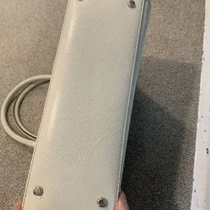 kate spade | Bags | White Leather Kate Spade Satchel Purse Handbag ...
